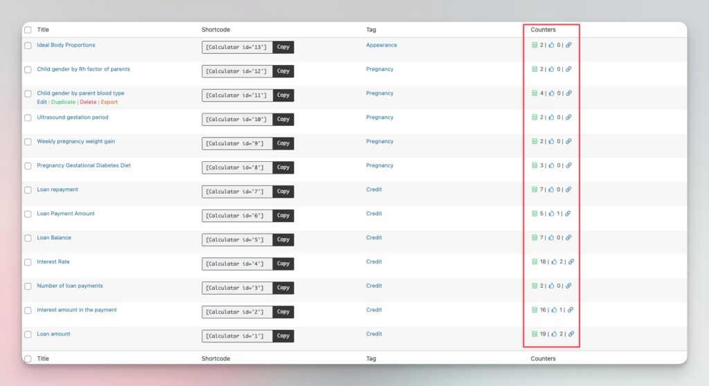 Calculator Builder Add-on - Online Calculator